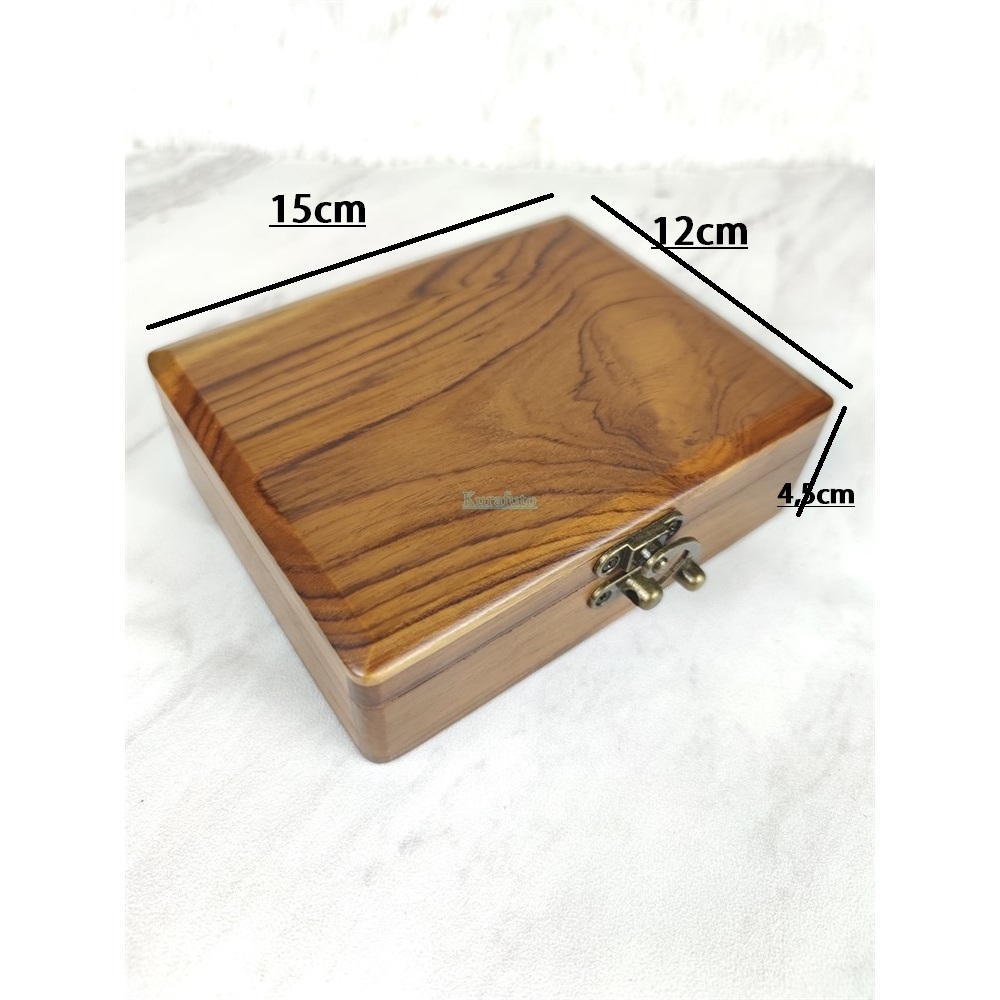 Jual Box Kotak wadah Lintingan Kayu Jati / tempat tingwe handmade full ...