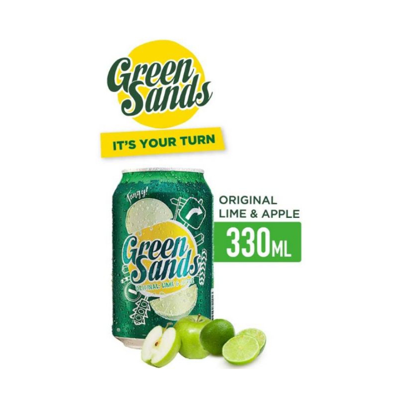 Jual Green Sands Lime & Apple Can 330 ml | Shopee Indonesia