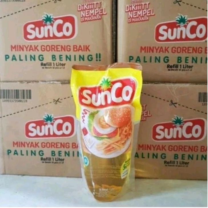 Jual MINYAK SUNCO 1 LITER 1KARTON isi 12 Pcs | Shopee Indonesia