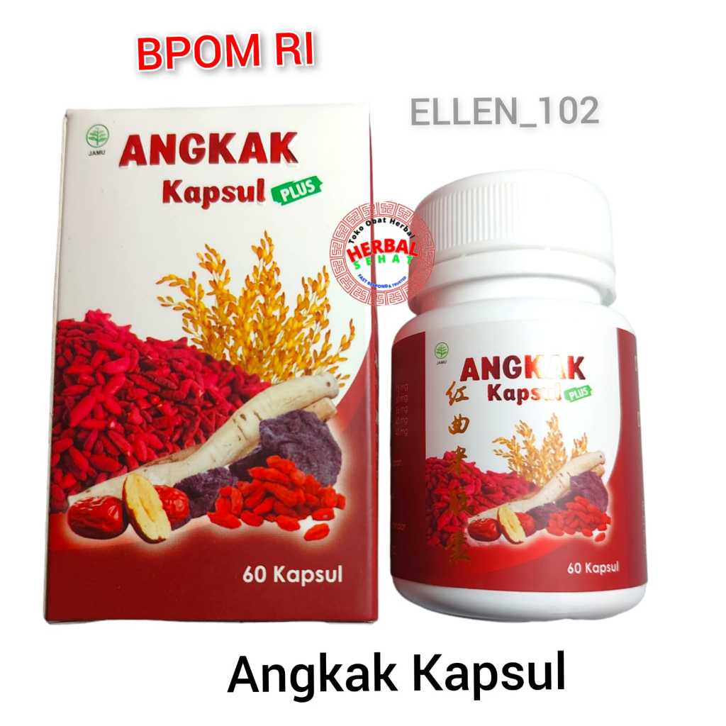 Jual Kapsul Angkak Plus Angkak Kapsuk 60 Kapsuk / Beras Merah Obat DBD ...