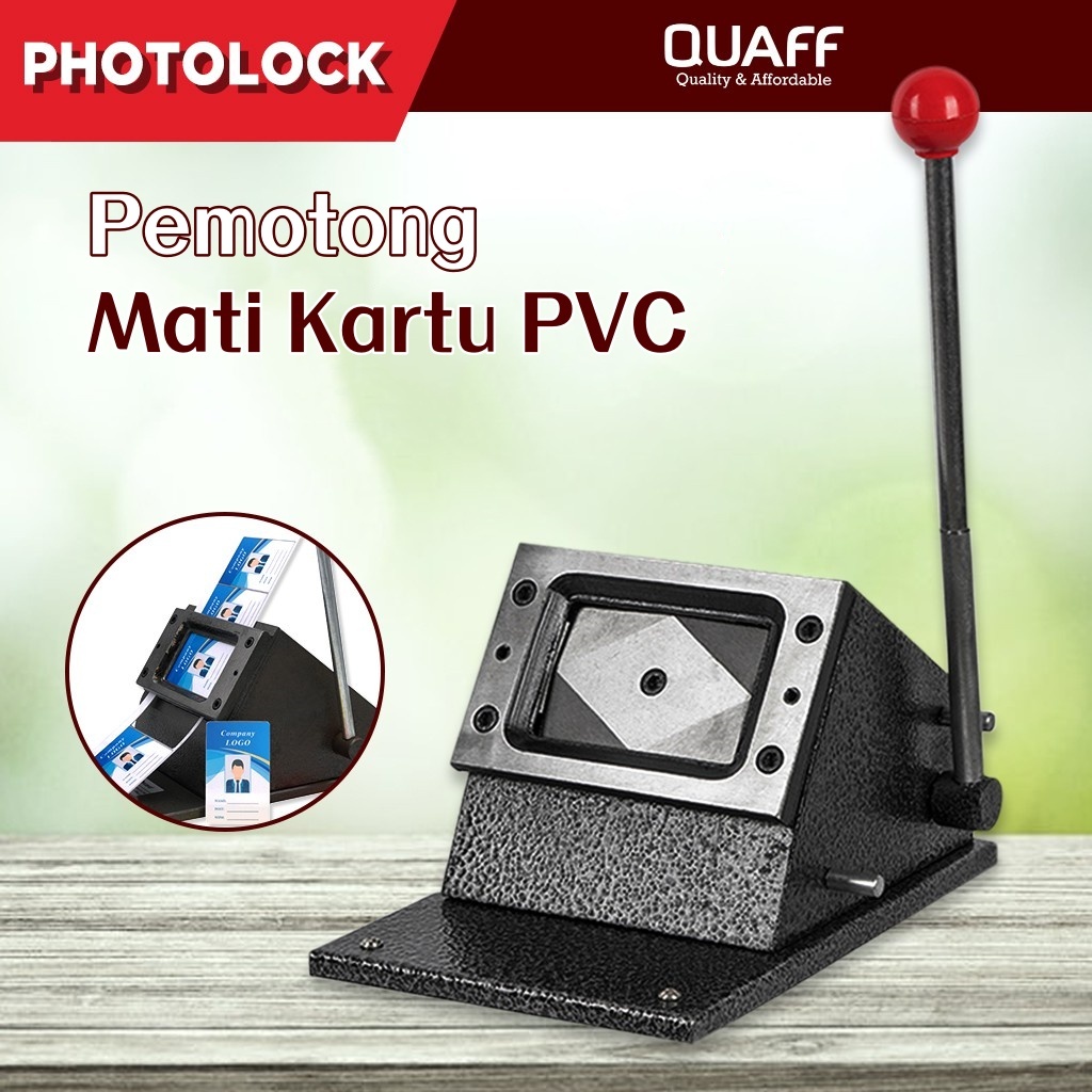Jual QUAFF Die Cutter untuk PVC Pemotong Mati Kartu PVC | Shopee Indonesia