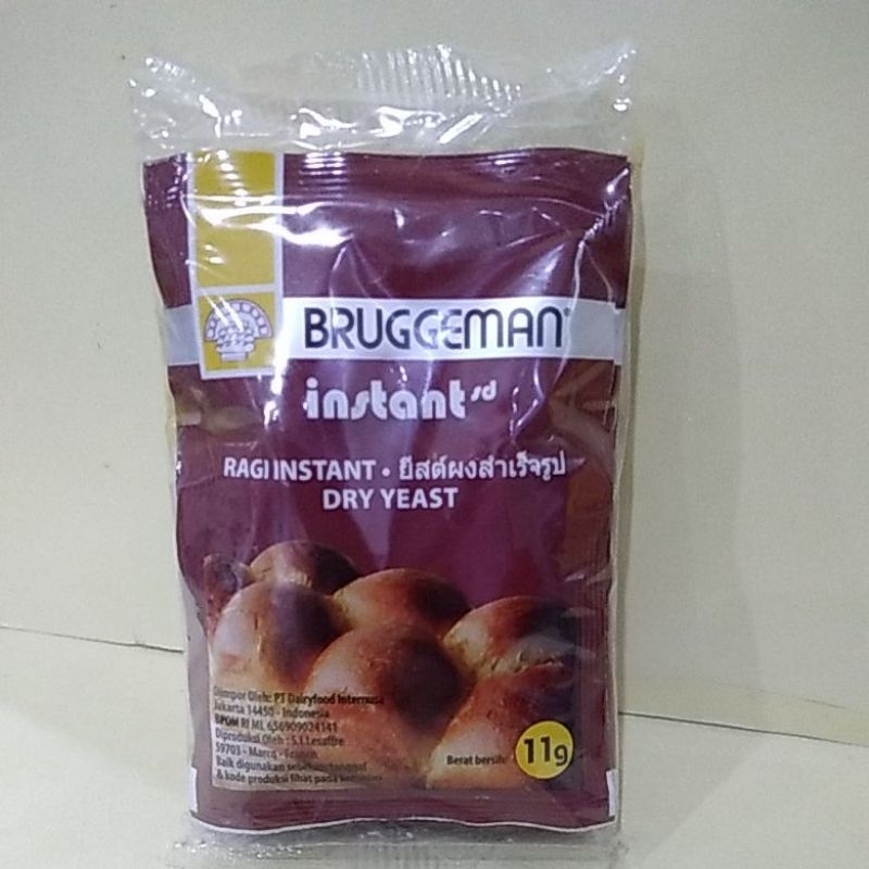 Jual BRUGGEMAN RAGI INSTANT DRY YEAST PENGEMBANG ROTI ( 4 ×11 GR ...