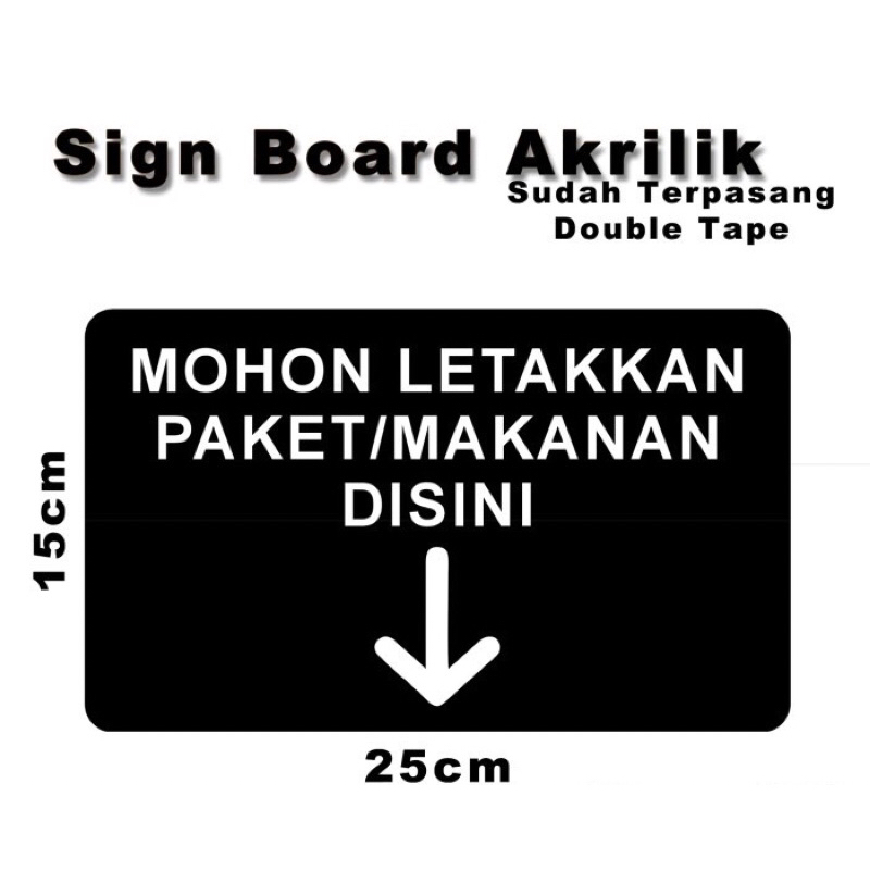 Jual Sign Board "Tulisan Bisa custom" | Shopee Indonesia