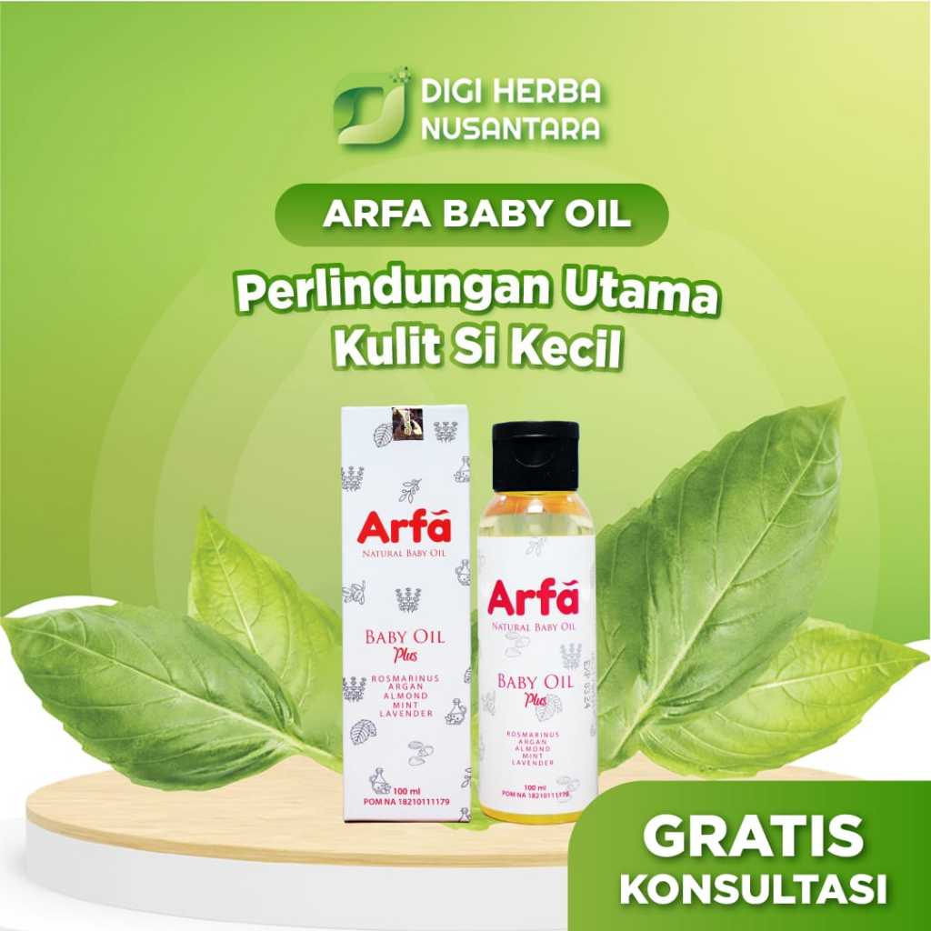 Jual ARFA BABY OIL 100ml - Minyak Telon Alami Menghangatkan Melembutkan ...