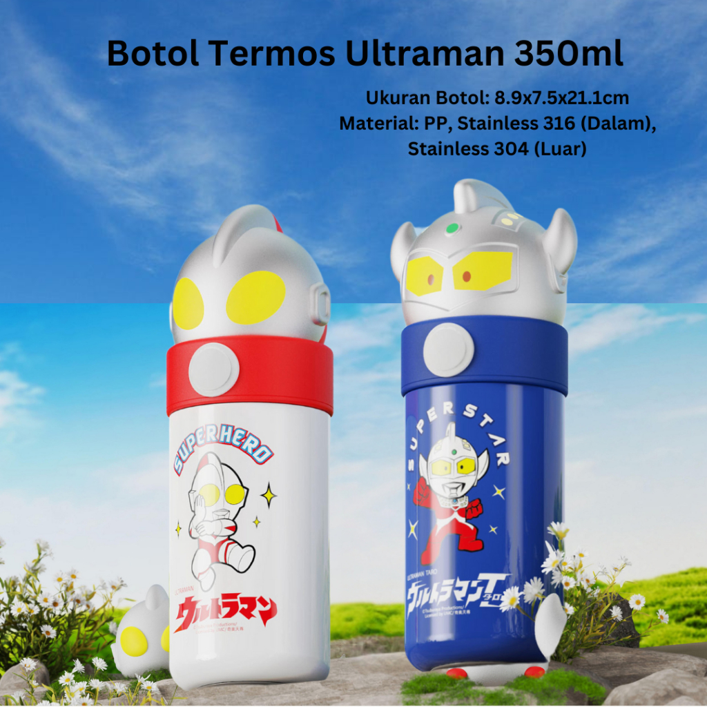Jual ORIGINAL ULTRAMAN LICENSE Botol Minum Termos Tumbler Karakter ...