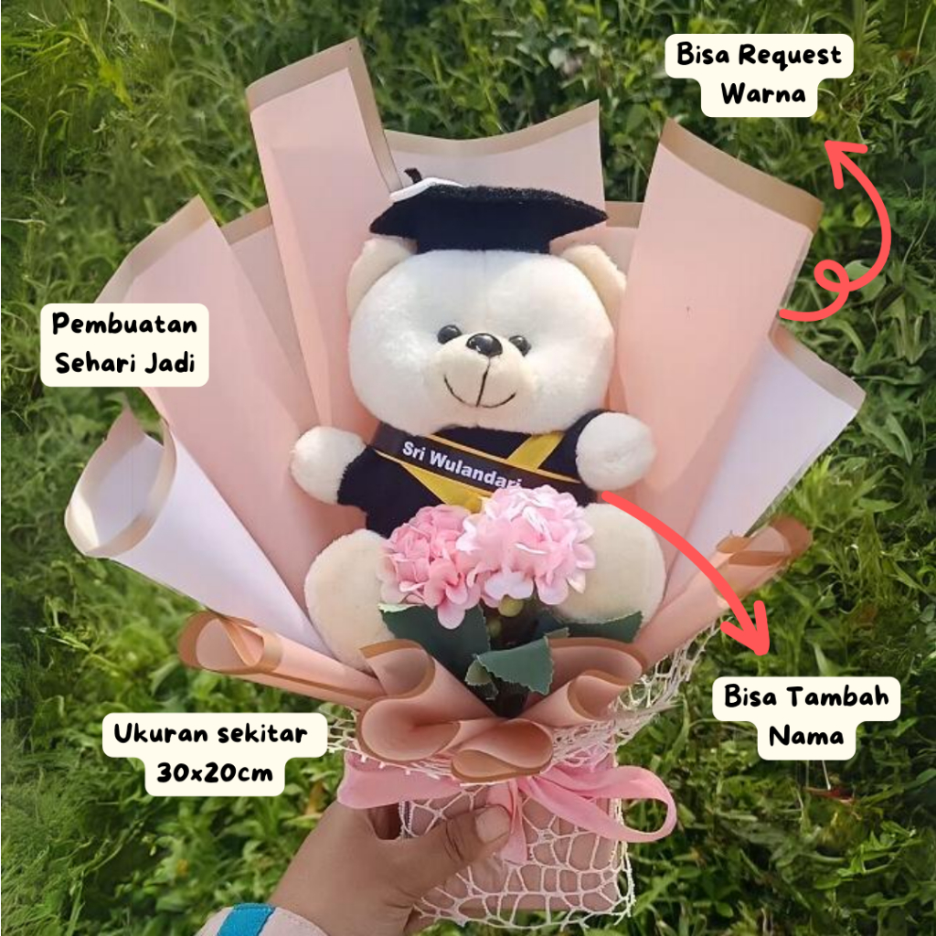 Jual READY Buket Stitch Bucket stich Bunga Bear Kado Wisuda Anniv Ultah ...