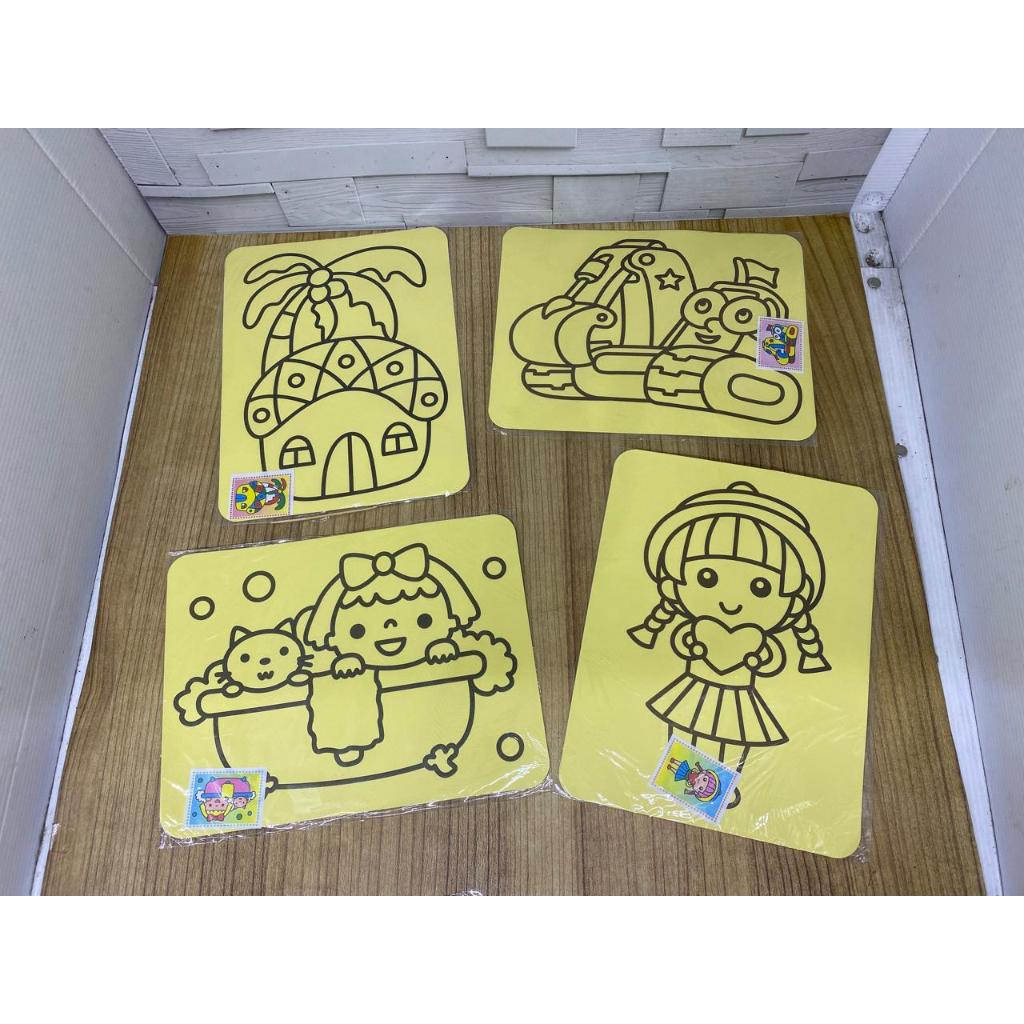 Jual Stiker mewarnai pasir Size Besar ecer satuan / mainan Stiker ...