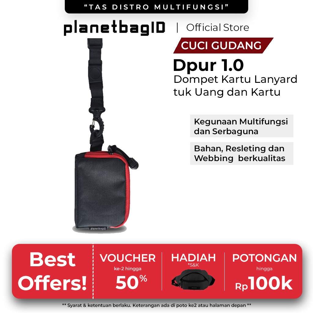 Jual Tas Dompet Kartu Gantung Distro Pria Serbaguna PlanetBagID by TXW ...