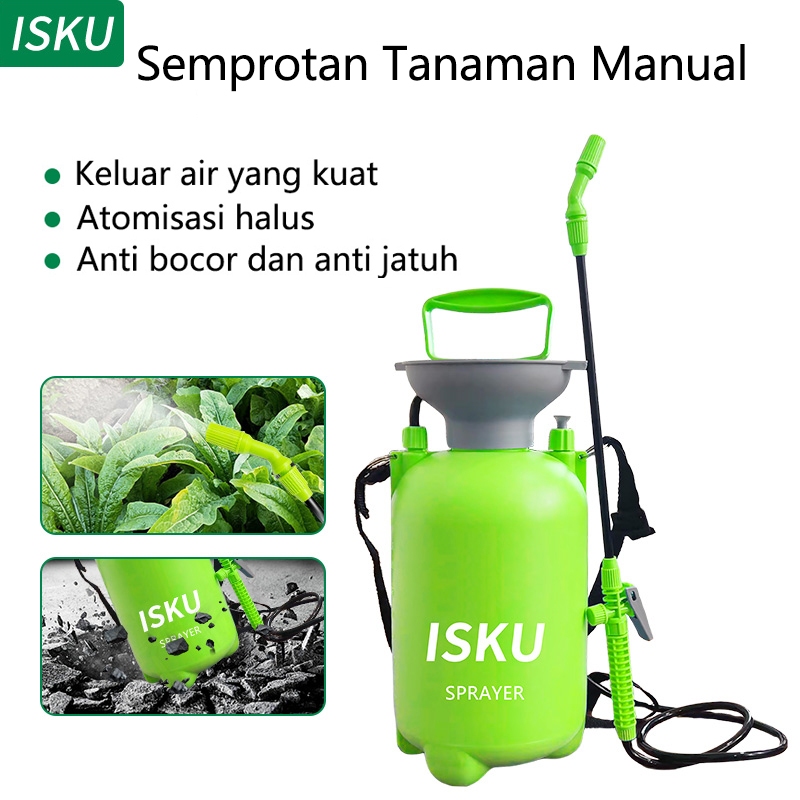 Jual ISKU semprotan air tanaman manual/pressure sprayer 5liter ...