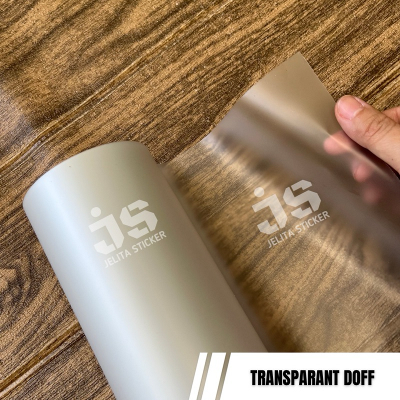 Jual Sticker Putih Transparan Doff Lebar 60cm / Skotlet Transparan Dop ...