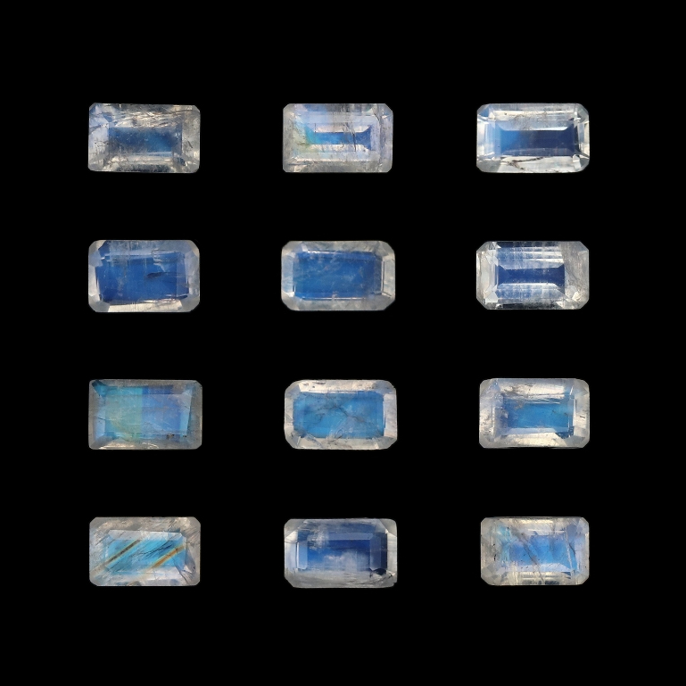 Jual NATURAL RAINBOW MOONSTONES CUTTING SIZE 3x5 mm OCTAGON FACETED ...