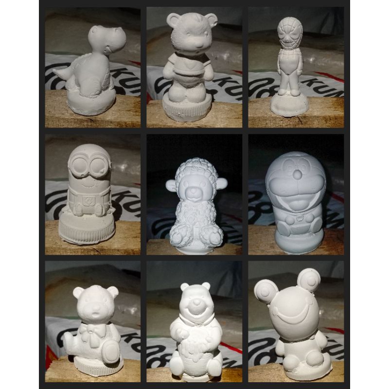 Jual Patung Lukis Gypsum 3D Polos Random | Shopee Indonesia
