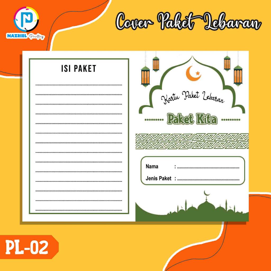 Jual Kartu Paket Lebaran Full Warna A4 21x30CM | Shopee Indonesia