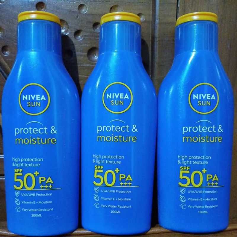 Jual NIVEA Sun Protect Moisture SPF 50 PA+++ Ukuran 100 ML | Shopee ...