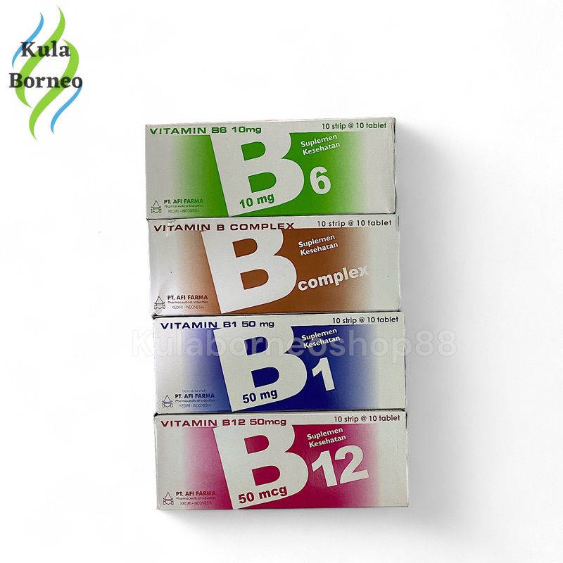 Jual Vitamin B1, B6, B12, B Complex AFI | Shopee Indonesia