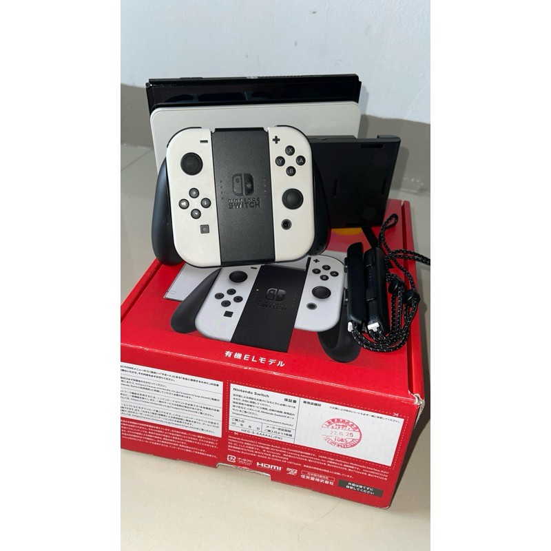 Jual NINTENDO SWITCH OLED WHITE 2022 FULLBOX LENGKAP | Shopee Indonesia
