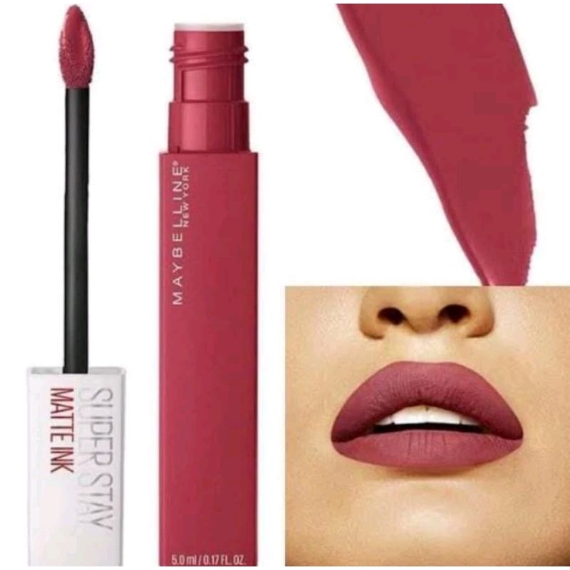 Jual Maybelline Superstay Matte Ink Liquid Lipstick 80 Ruler | Shopee ...