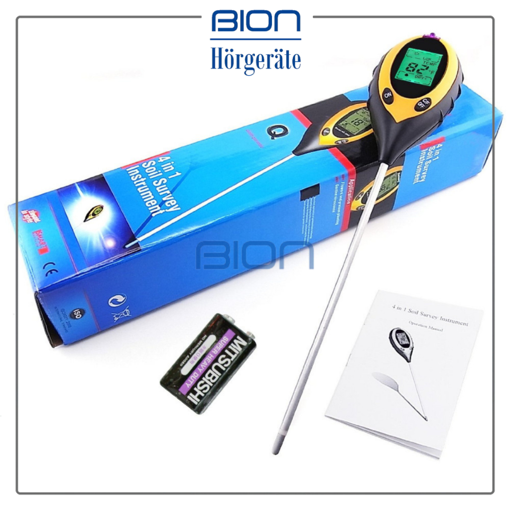 Jual BION Alat Ukur pH Tanah Digital 4 in 1 Soil Survey Instrument AMT ...
