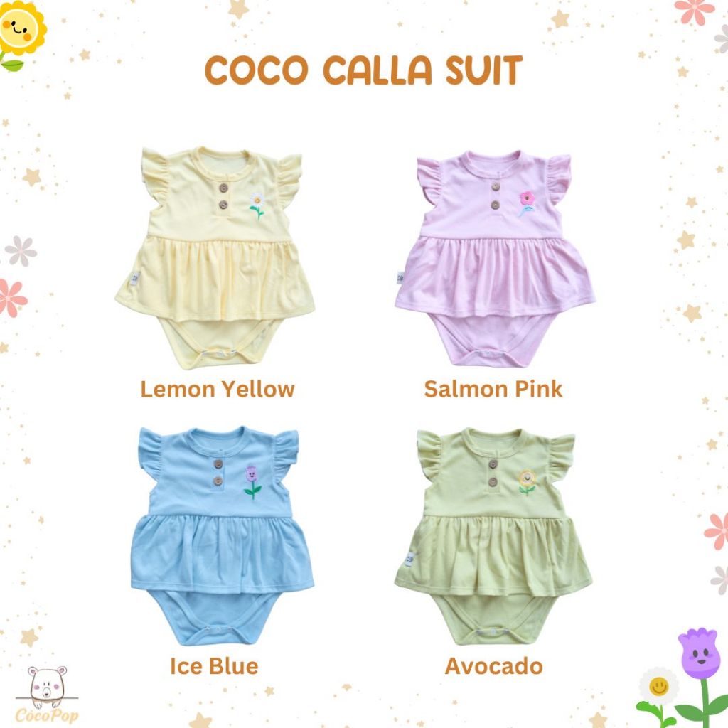 Jual Cocopop Baby - Coco Calla Suit Baby Girl Cotton ( 0 6 Bulan / 6 12 ...