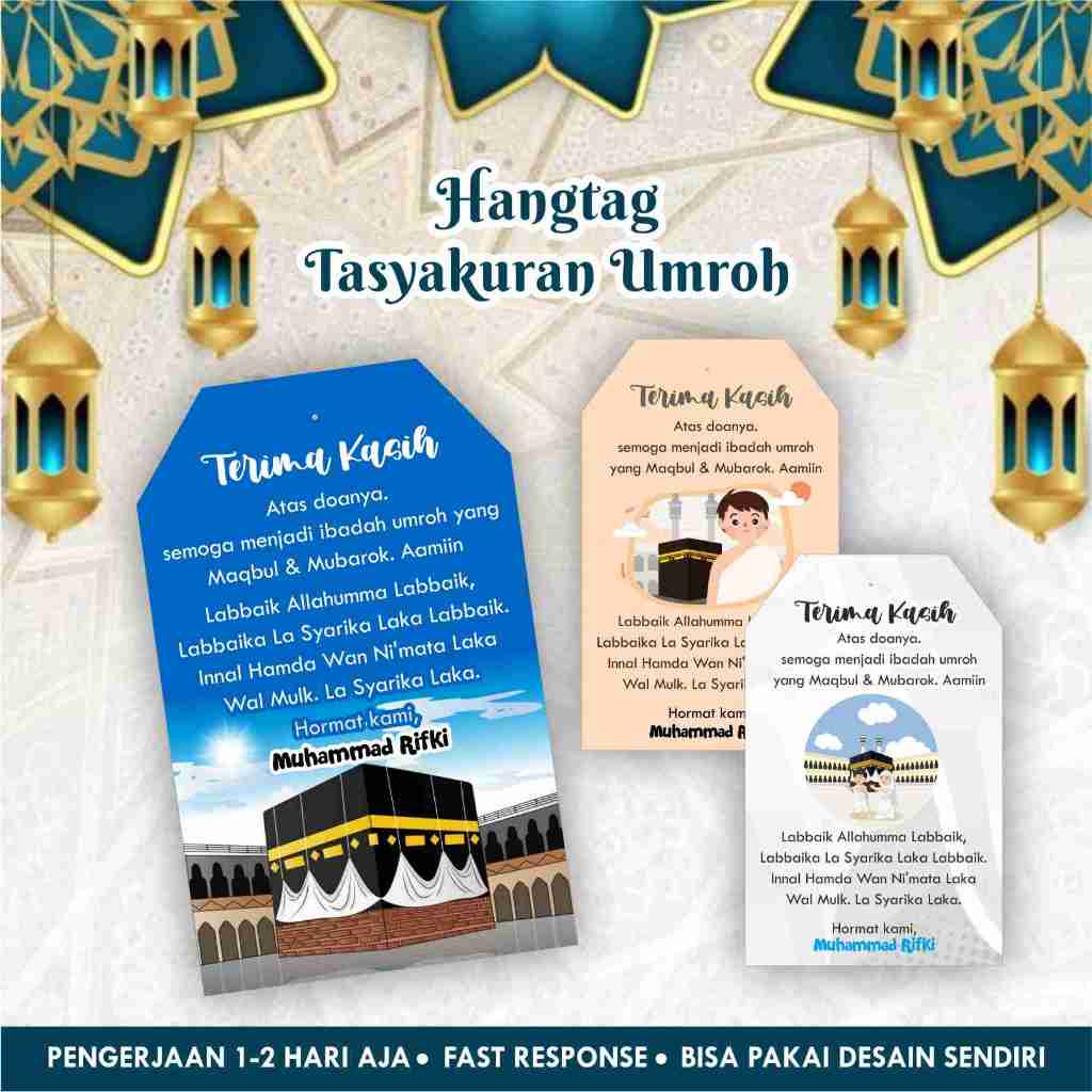 Jual [25 pcs] Hangtag Tasyakuran Umroh / Tag | Shopee Indonesia