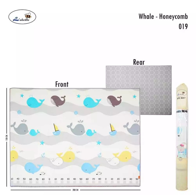 Jual LABEILLE - Playmat Roll 200x150x1cm / Alas Main Bayi Anak Tebal ...