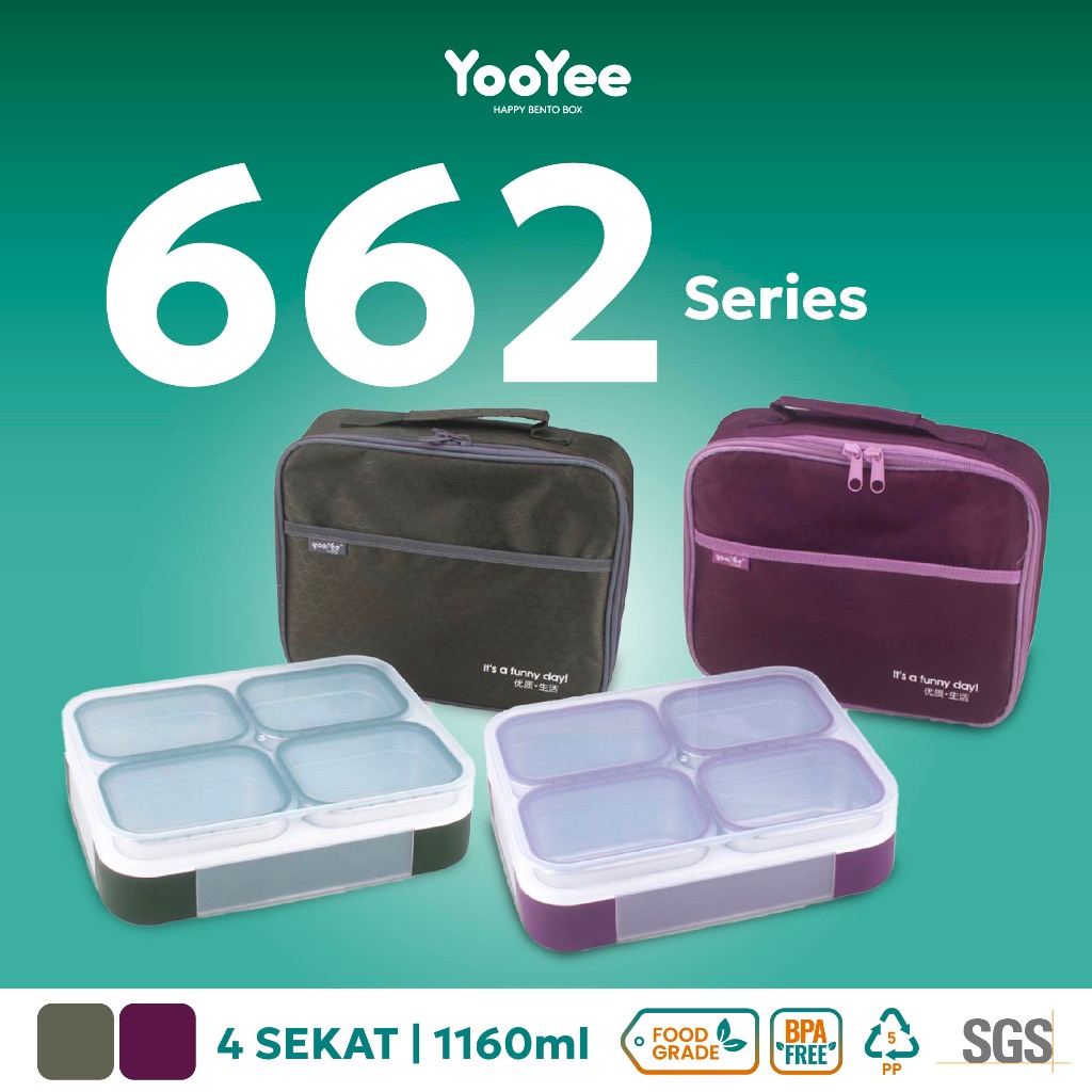 Jual Yooyee 662 Kotak Makan Stainless 4 Sekat | Shopee Indonesia