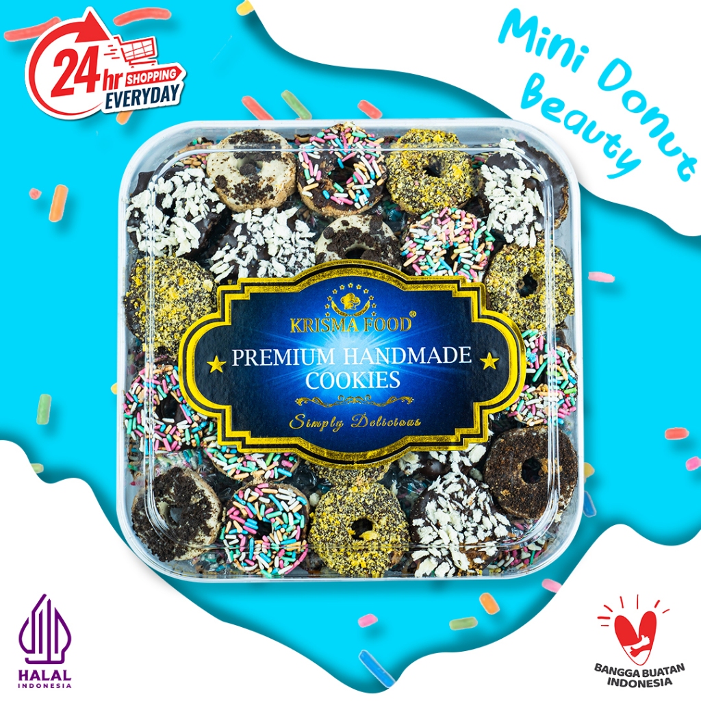 Jual MINI DONUT BEAUTY COOKIES || 2703 || KRISMA FOOD | Shopee Indonesia
