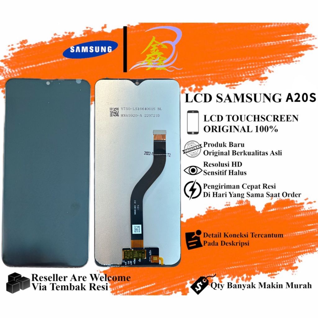 Jual LCD TOUCHSCREEN SAMSUNG GALAXY A20S 2019 A207 A207F COMPLETE 1 SET ...