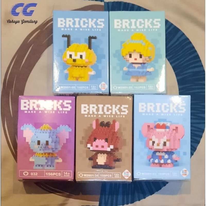 Jual Nano Block Mainan Balok Building Block Nano Bricks Balok Mini ...