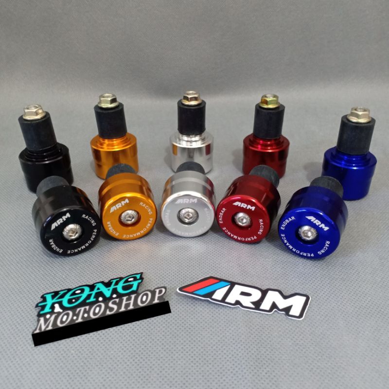 Jual Jalu Stang Bar End ASLI CNC ARM Model Pipih & Bulat Universal ...