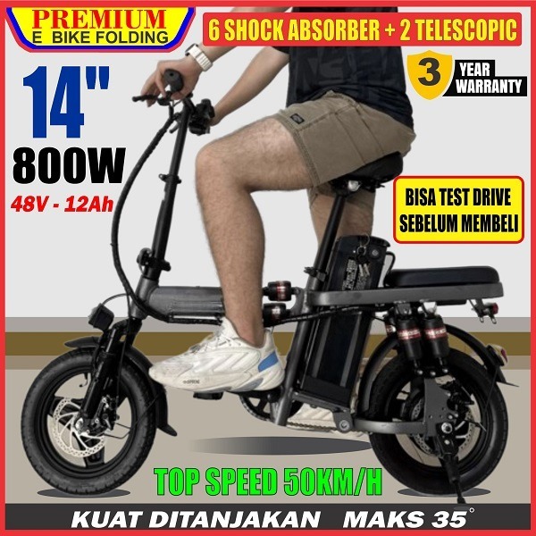 Jual ELECTRIC BIKE SEPEDA LISTRIK ANAK / SEPEDA LISTRIK LIPAT 14 INCH ...