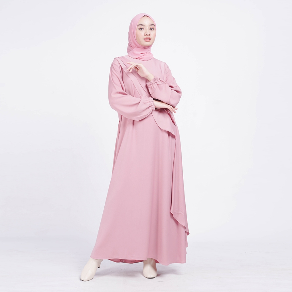 Jual Mimamim Gamis Muslim - Dress Erina Layered (Sample Sale) | Shopee ...