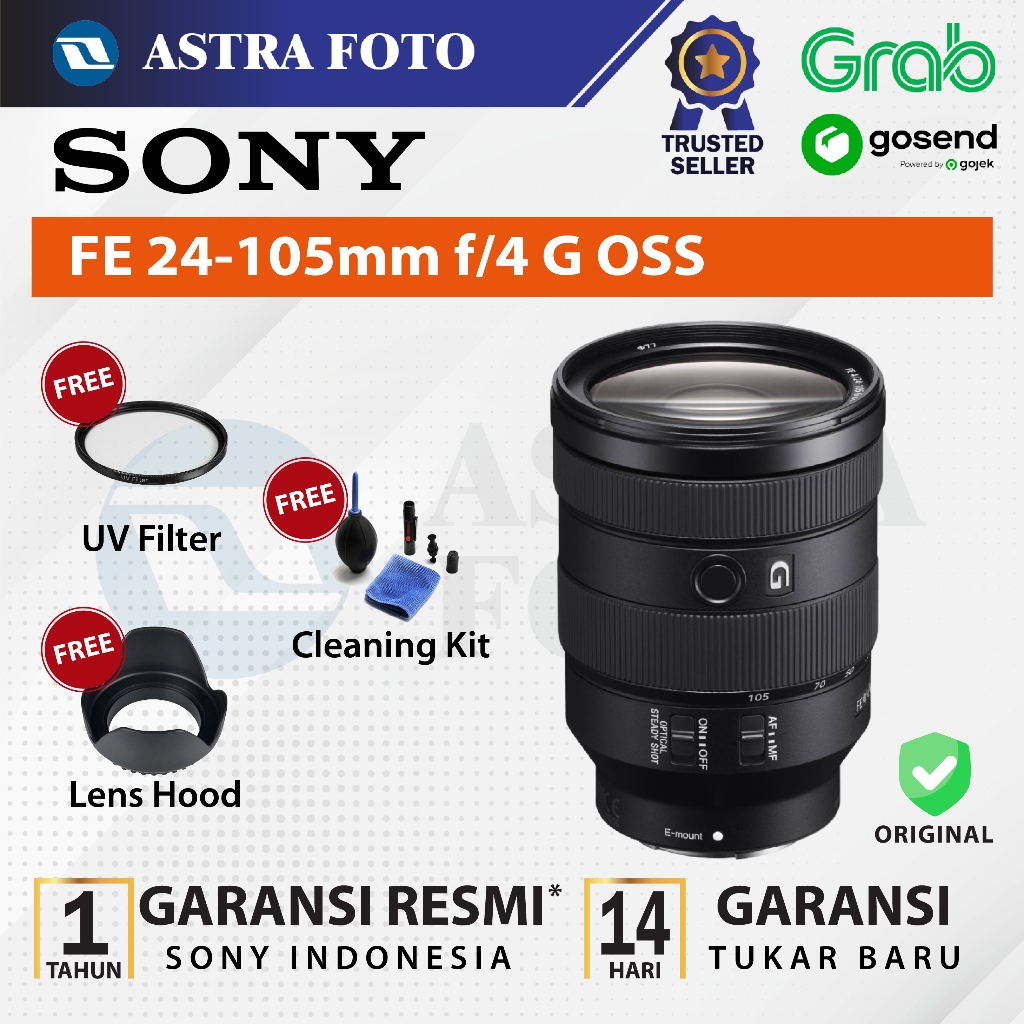 Jual Sony Lens FE 24-105mm f/4 G OSS - SEL24105G - Lensa Full Frame ...