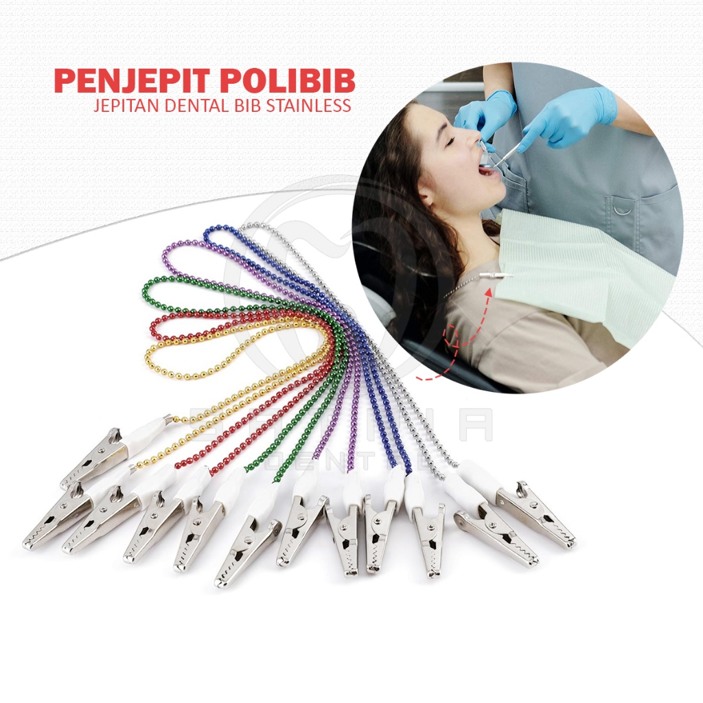 Jual Penjepit Polibib Dental Bib Jepit Slaber Jepitan Rantai Clip ...