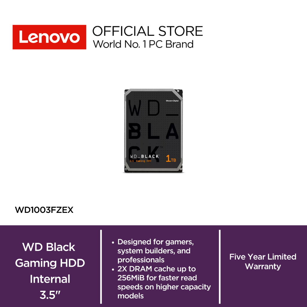 Jual Western Digital WD Caviar Black 1TB HDD SATA 7200RPM 3.5" Internal ...