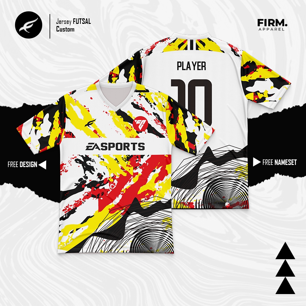 Jual JERSEY GAMING E SPORT PES E FOOTBALL PUTIH FREE NAMSET BEBAS ...