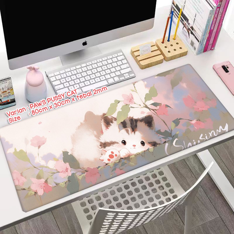 Jual LUCKY CAT - PREMIUM MOUSE PAD PANJANG | LARGE KEYBOARD PAD ...