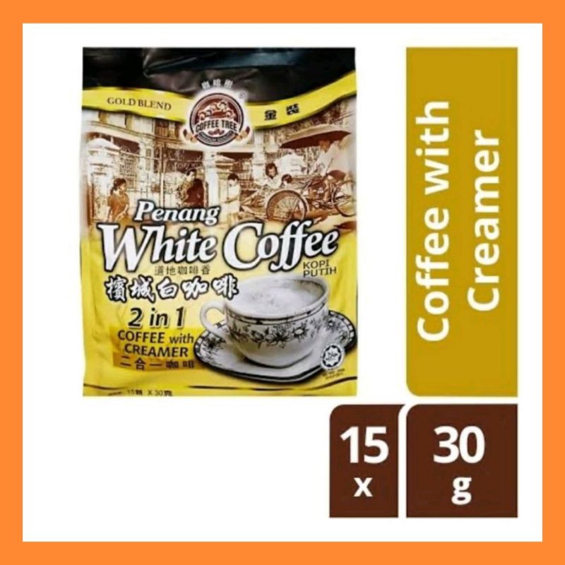 Jual PENANG WHITE COFFEE MALAYSIA 2IN1 NO SUGAR WITH CREAMER | Shopee Indonesia