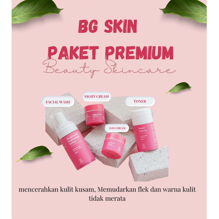 Jual ORIGINAL BG SKIN PAKET SKINCARE BPOM / LUXURY/ ACNE | Shopee Indonesia