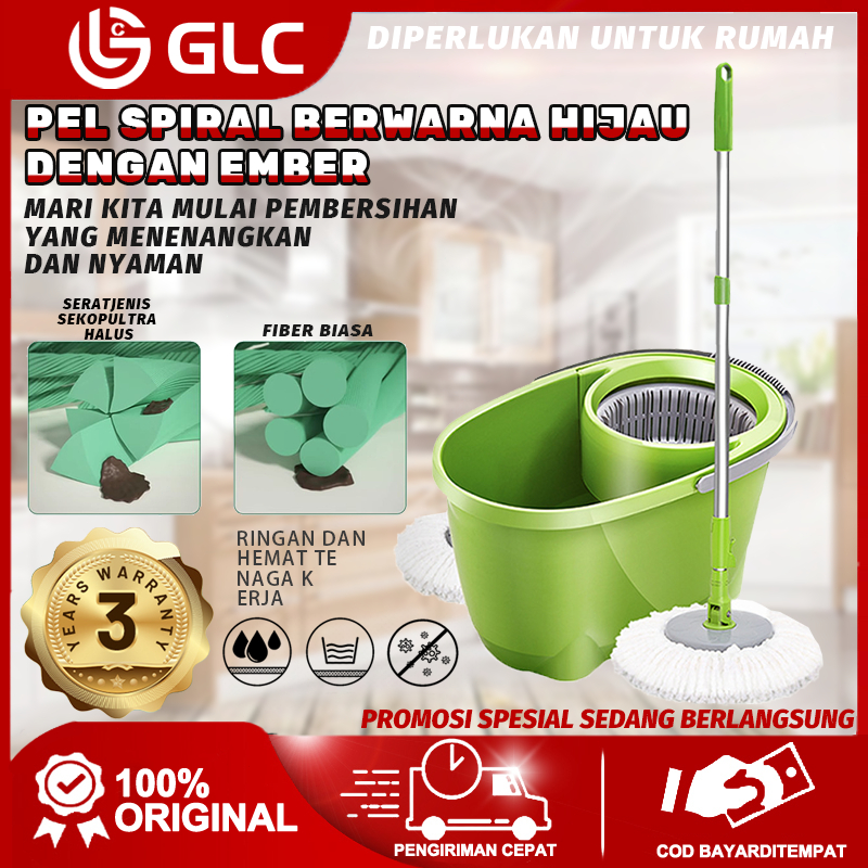 Jual Spin Mop / Super Mop Stainless / Alat Pel Putar/Pengepel Lantai ...