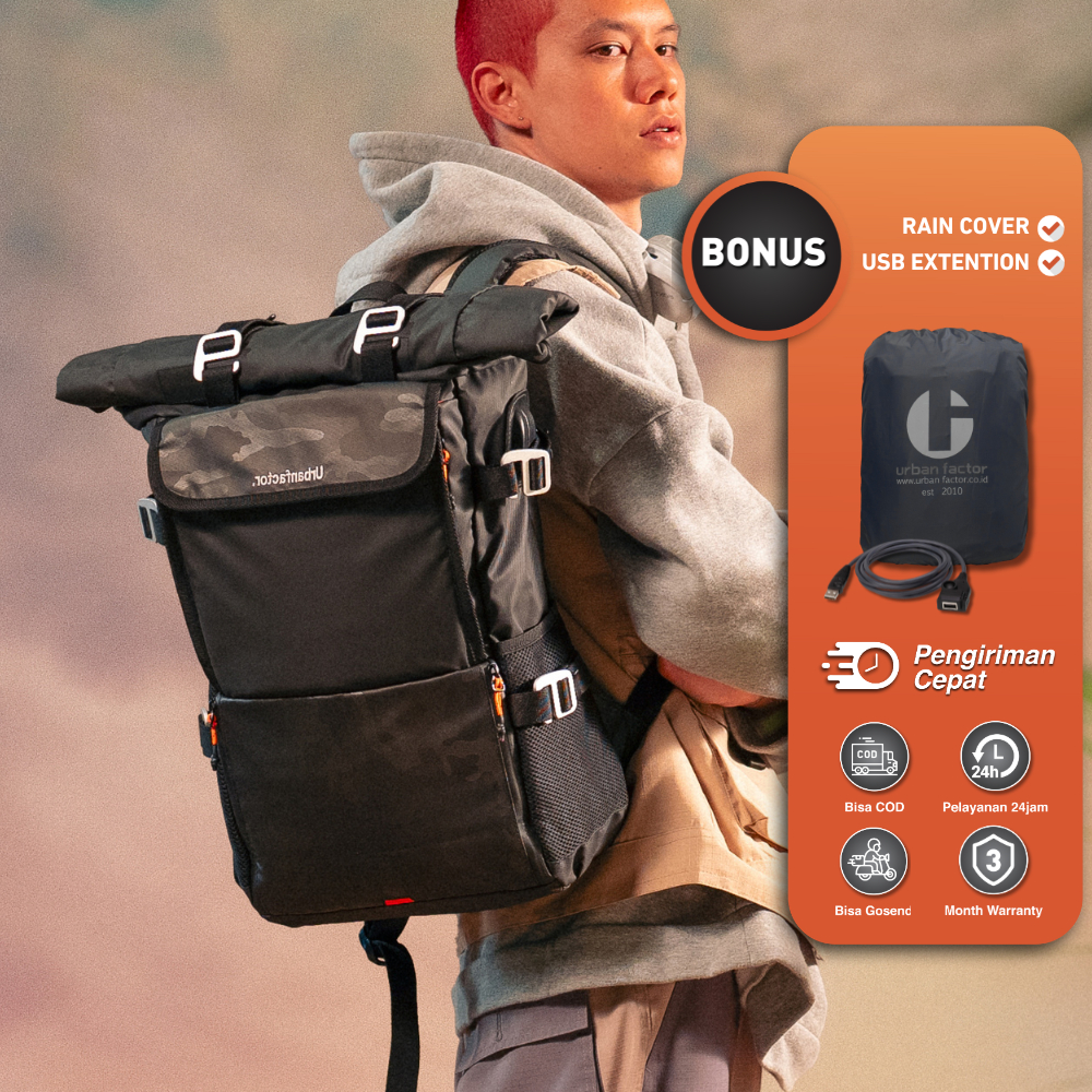 Jual Tas ransel Pria urban factor - Helios Backpack laptop Kasual Unisex | Shopee Indonesia