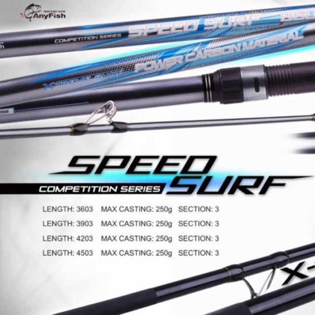 Jual Joran Anyfish Speed Surf 390 420 CW 250gr Harga Termasuk Packing ...