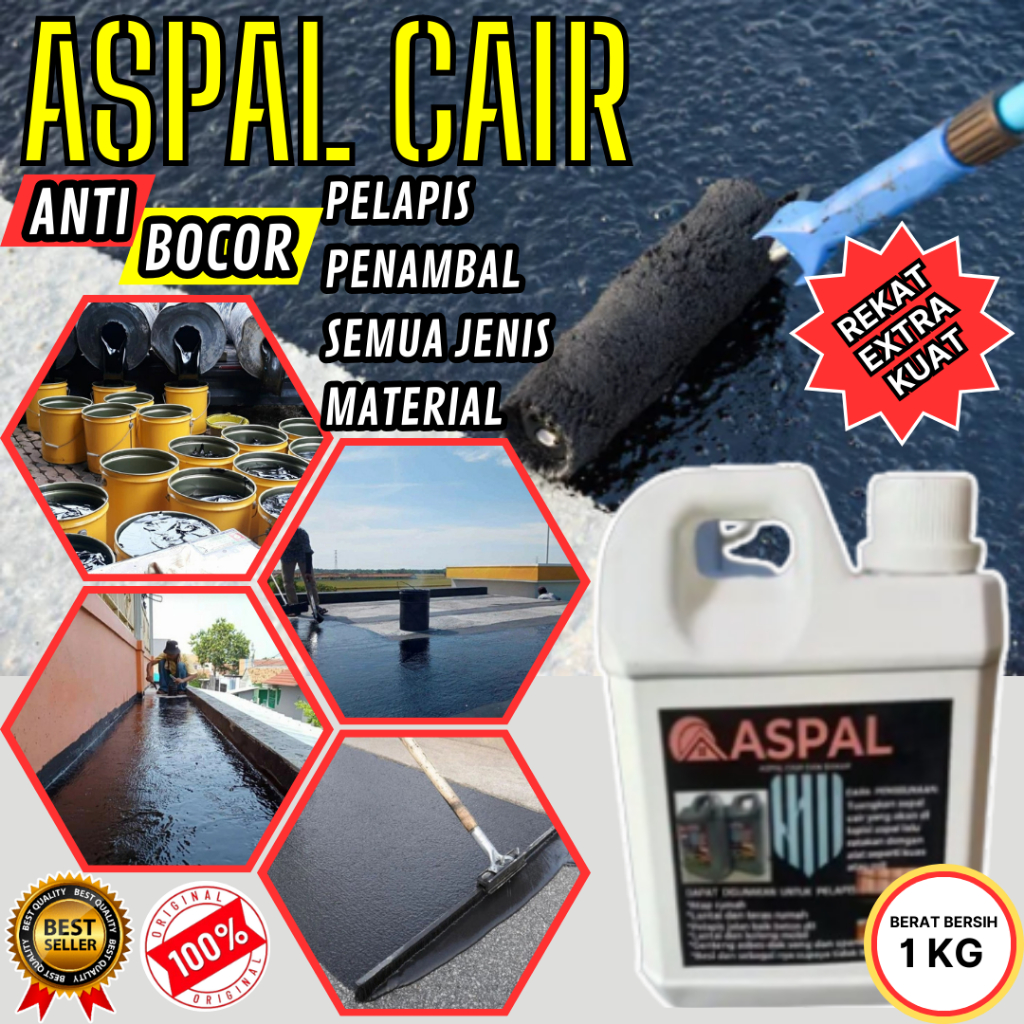 Jual Cat anti Retak Bocor Rembes Ubin Aspal Cair 1 Kg Anti Tembus ...