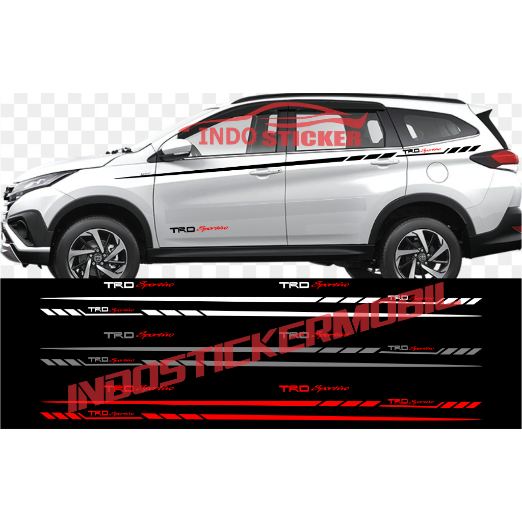 Jual Stiker sticker mobil toyota rush list body mobil toyota rush ...