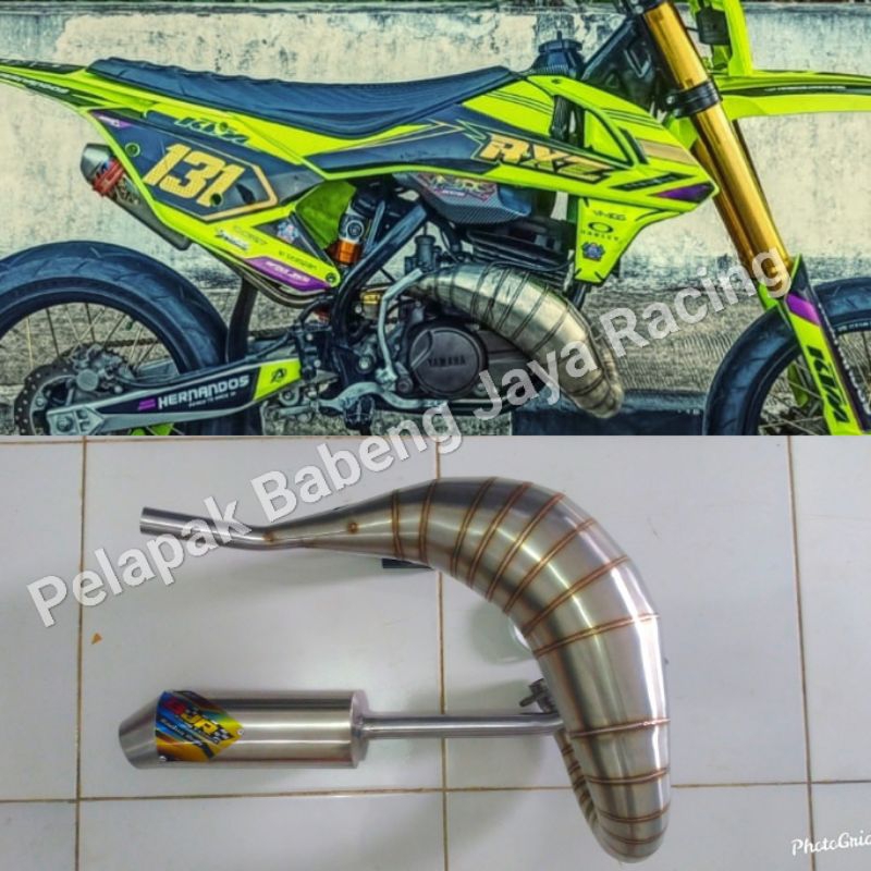 Jual KNALPOT UDANG TRAIL GTX YAMAHA RX KING RX Z RX 100 YT115 PNP RANGKA STANDAR KTM KLX ...