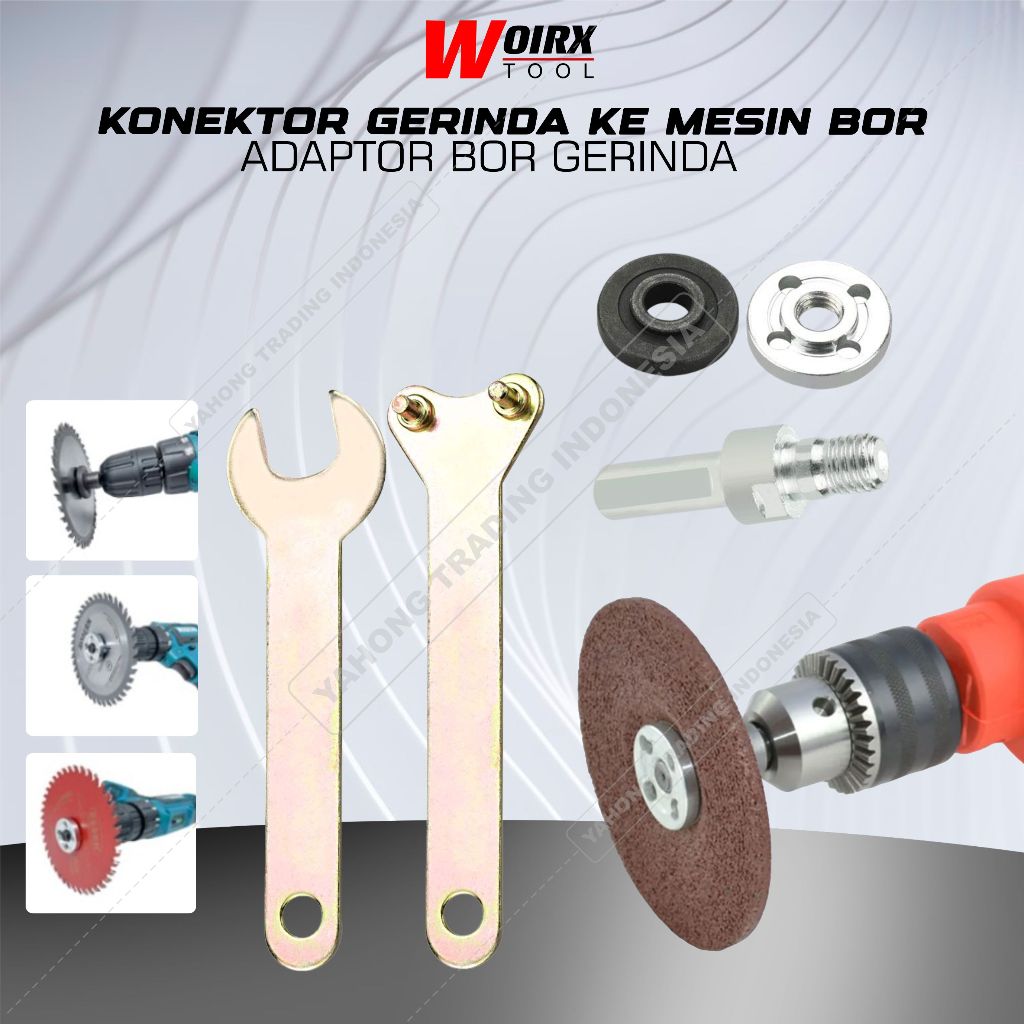 Jual Konektor Mesin Bor Jadi Mesin Gerinda Adaptor Adapter Bor Gerinda ...