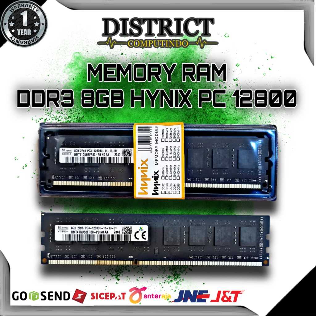 Jual MEMORY RAM KOMPUTER DDR3 8GB HYNIX PC 12800 | Shopee Indonesia