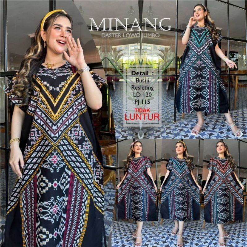 Jual daster lowo resleting depan/ daster kelelawar jumbo busui | Shopee ...