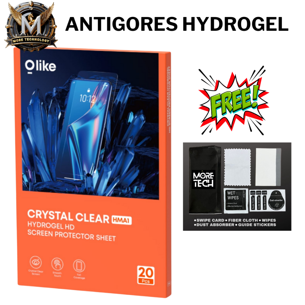 Jual Antigores Hydrogel Crystal Clear HMA1 Olike (Hydrogel HD Screen ...