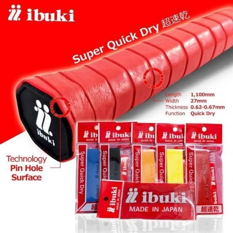 Jual New Grip Ibuki Super Quick Dry Plus Grip Raket SQD + Original ...
